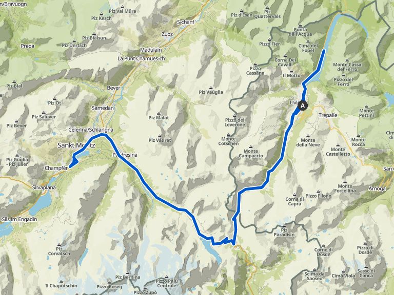 Forcola & Bernina Pass x 2 (Livigno-SaintMoritz) | road ride | Komoot